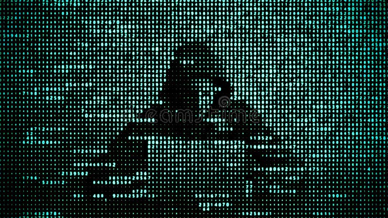 Hacker In Data Security Concept Hacker Using Laptop Hacking The