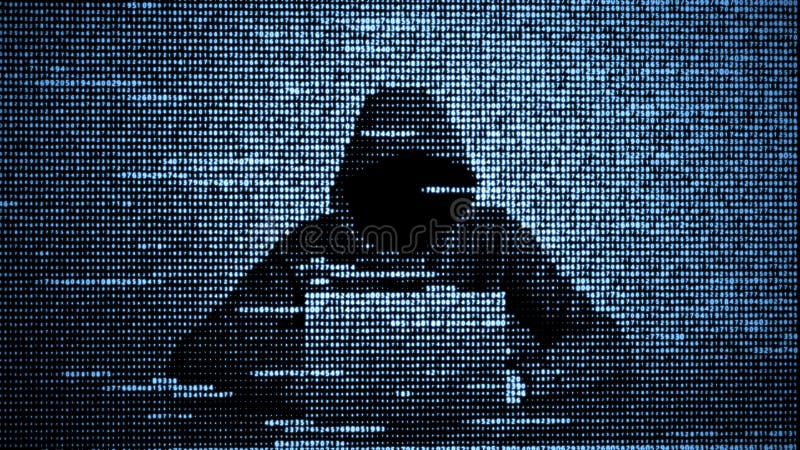 Hacker In Data Security Concept Hacker Using Laptop Hacking The