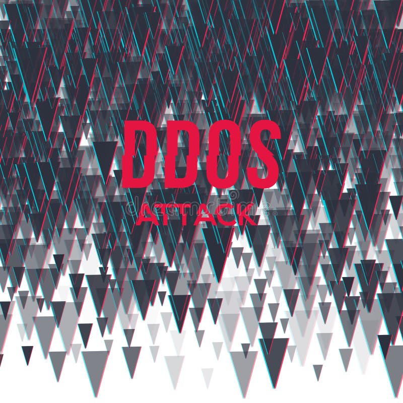 Hacker DDoS Attack on Abstrackt Background. Stock Vector - Illustration ...