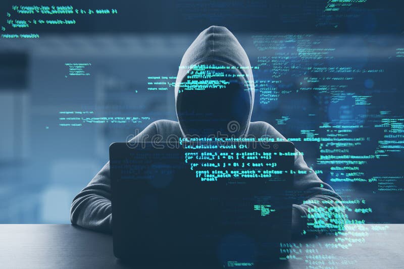 Hacker At Desk Using Laptop With Creative Coding Html Language On 5751