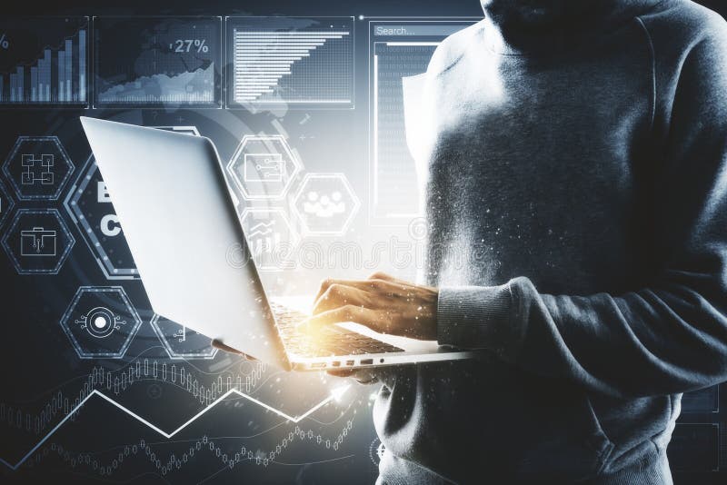 Hacking and Criminal Concept Stock Photo - Image of innovation, hacker ...