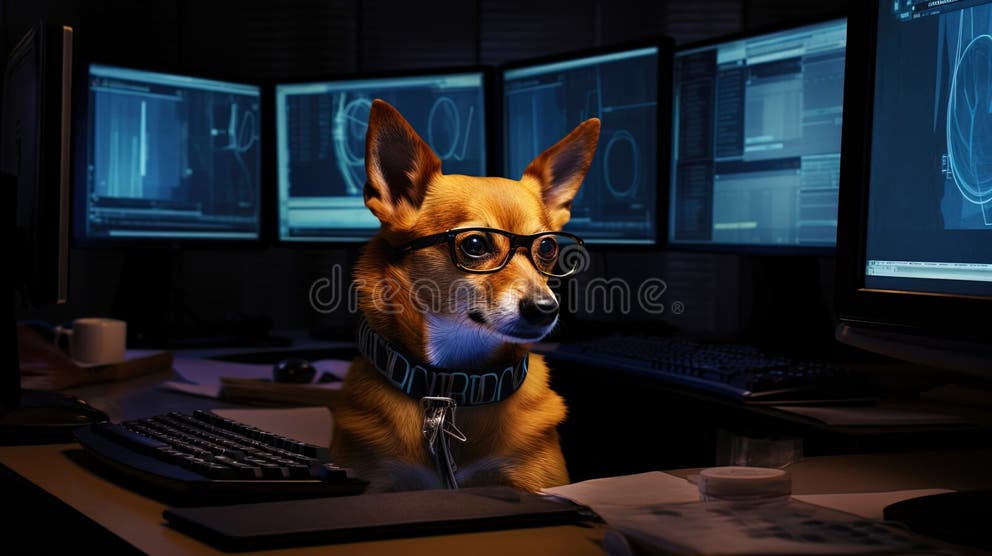 A Hacker Dog with Three Monitors, Hacking Complex Software Systems ...