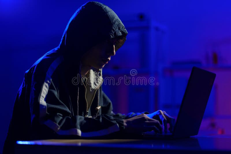 Hacker Cyberattack Representing Data Breach and Cybersecurity Threat in ...