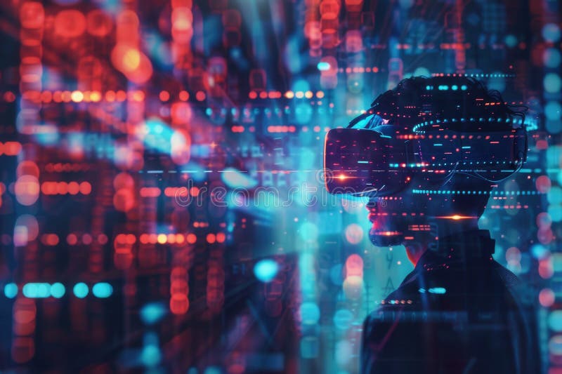 A Hacker Explores a Virtual Landscape Filled with Digital Locks and ...