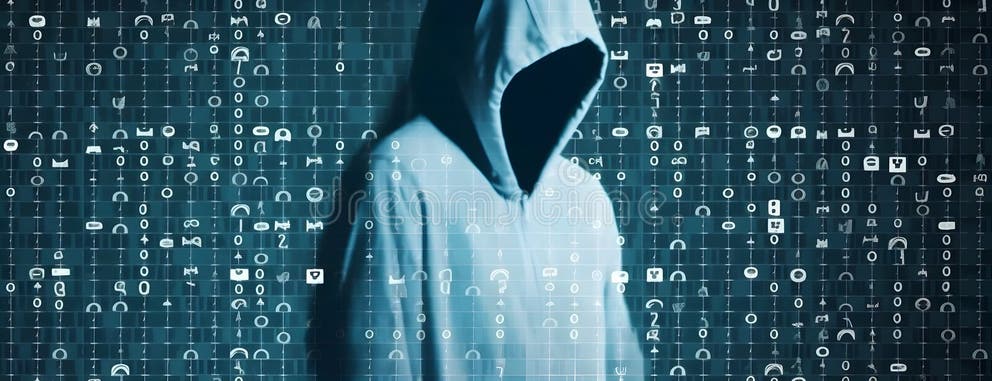 Hacker without Face. Concept of Dark Web, Hacking Cybersecurity. AI Generated Image Stock ...