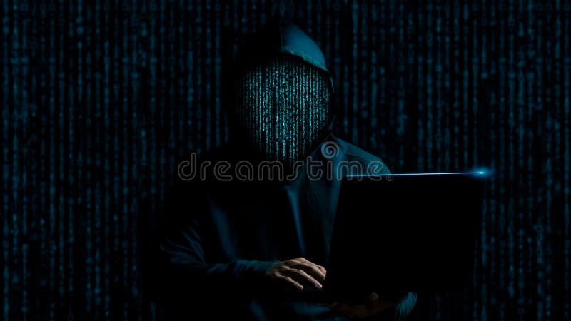Hacker Face Made With Binary Code Anonymous Computer Hacker Cyber