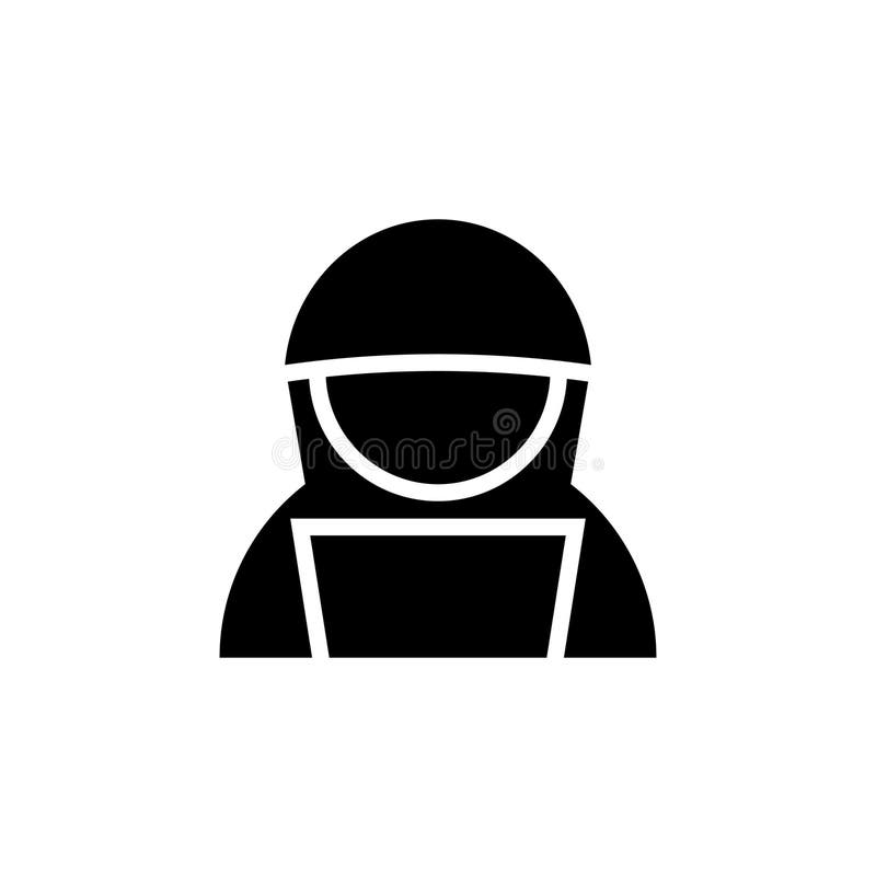 Flat, Mysterious Computer Hacker Icon. Red and White. Isolated on Black ... Flat, Mysterious Computer Hacker Icon. Red and White. Isolated on Black ...