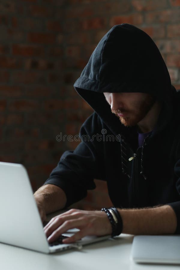 Hacker stock photo. Image of criminal, hiding, daytime - 91319684