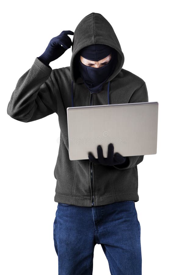 Confused hacker stock image. Image of data, coding, crime - 43343515