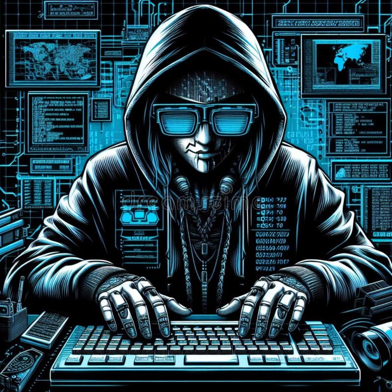 Hacker girl stock illustration. Illustration of dark - 309467080 Hacker girl stock illustration. Illustration of dark - 309467080