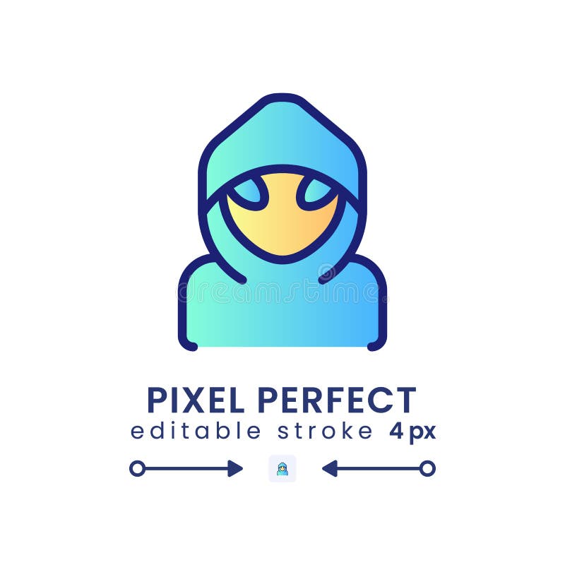 Hacker Gradient Fill Desktop Icon Stock Vector - Illustration of security, cyber: 268304410