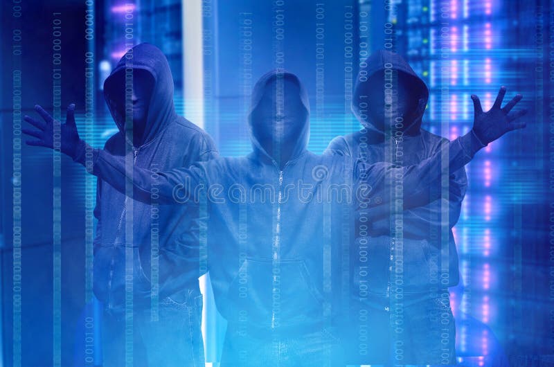 Anonymous hacker team stock vector. Illustration of data - 64580525