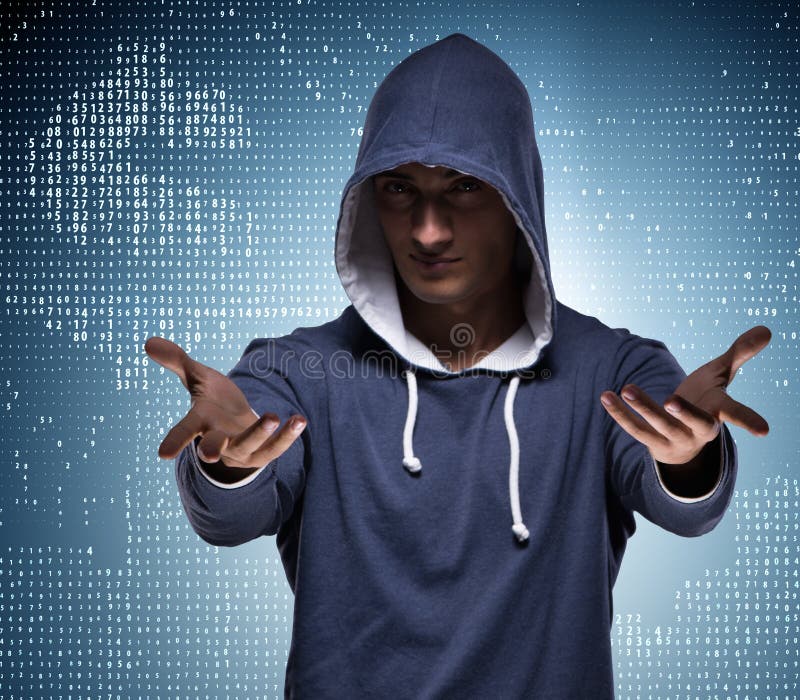 Hacker Hacking Banking Financial System Stock Image - Image of fintech ...