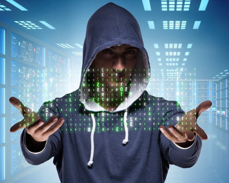 Hacker Hacking Corporate Computer System Stock Photo - Image of privacy ...