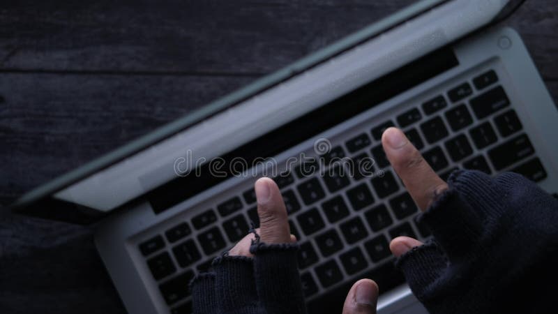4K Hacker Hand Moving from Laptop Computer Monitor To Stealing the ...