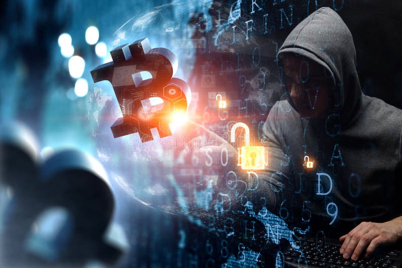 Hacker Hunting for Code Concept Stock Image - Image of stealing, crypto ...
