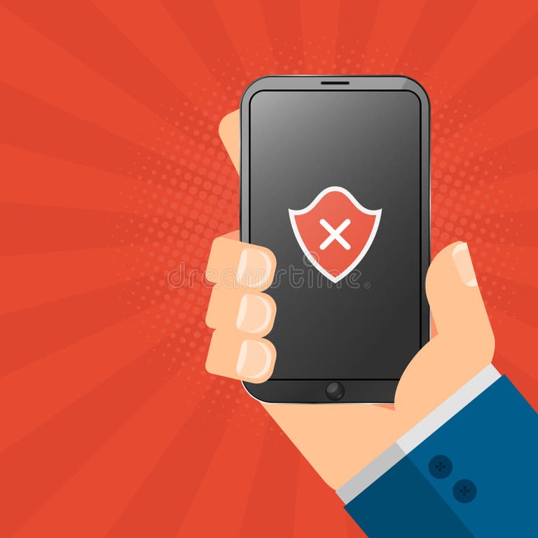 The Hacker is Holding a Hacked Gadget in His Hands. Electronic High ...