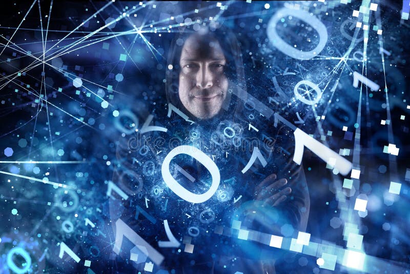 Zero one hacker coding stock image. Image of criminal - 129896215
