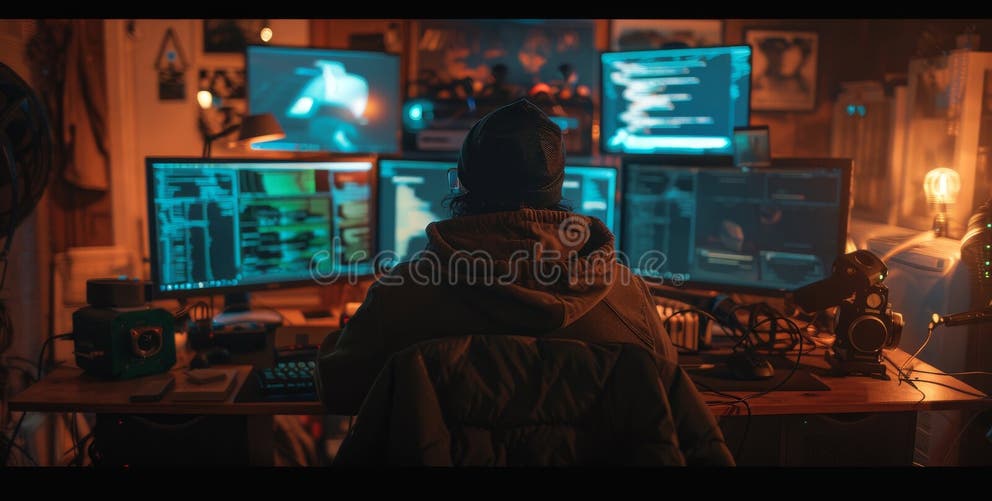 Hacker Setup Stock Illustrations – 170 Hacker Setup Stock Illustrations ...