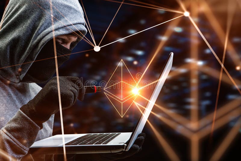 Hacker Hunting for Crypto Currency Editorial Stock Image - Image of ...