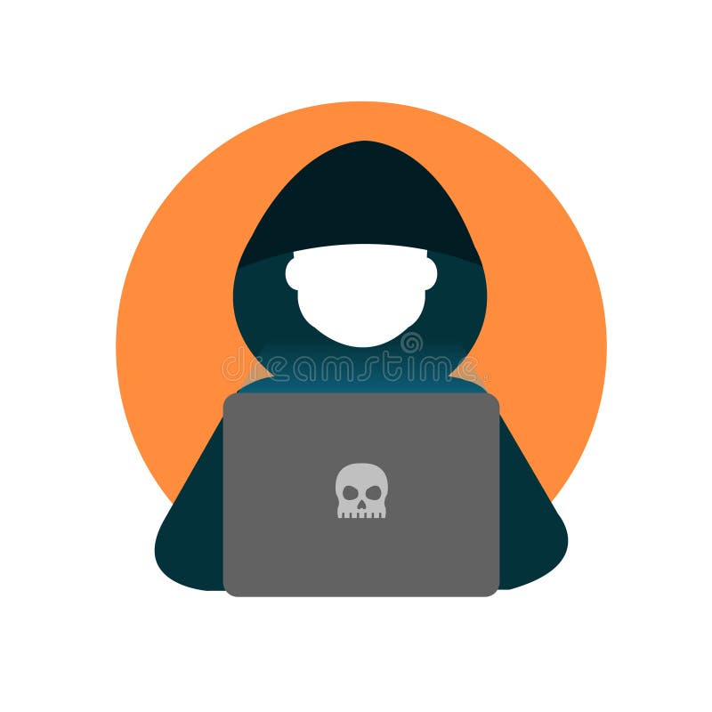 Hacker Icon Symbol Vector Illustration Stock Illustration ...