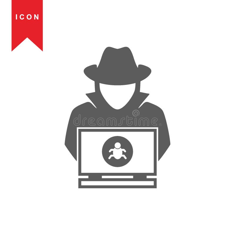 Hacker icons stock illustration. Illustration of hack - 146255435