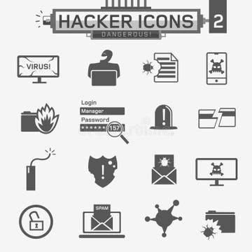 Hacker Icons Black Background Stock Illustrations – 2,391 Hacker Icons ...