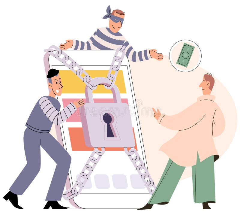 Hacker Identity Theft, Internet Fraud Concept. Crime, Spam, Spyware ...