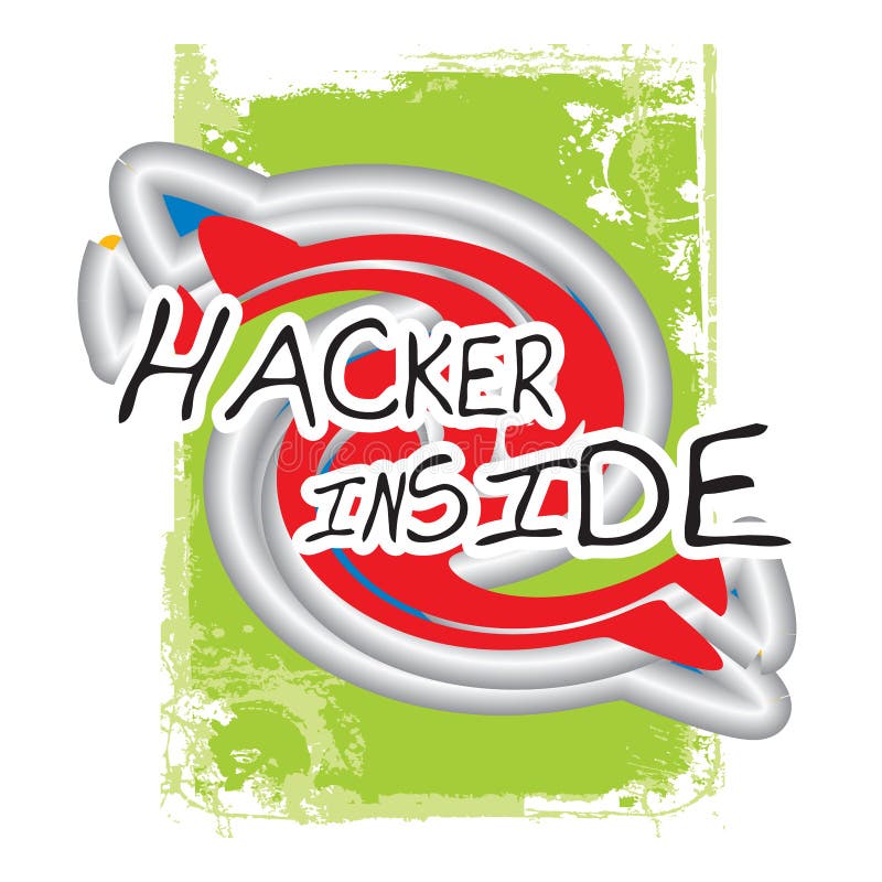 Hacker Inside T-shirt Design Stock Vector - Illustration of element ...