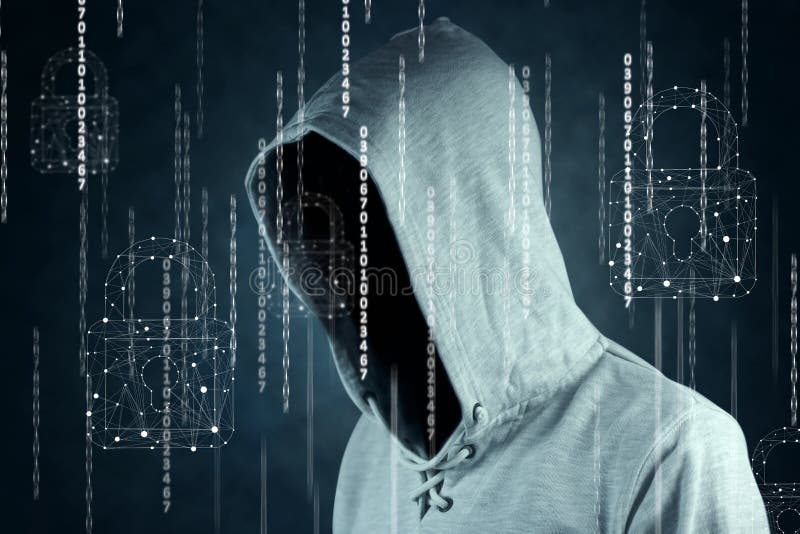 Hacker Isloated on Black with Binary Codes on Background Stock Image ... Hacker Isloated on Black with Binary Codes on Background Stock Image ...