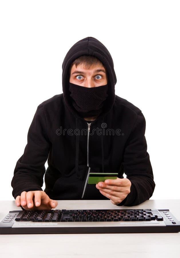Hacker with a Keyboard stock image. Image of bank, criminal - 150699035