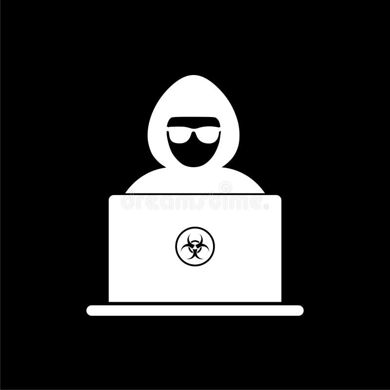Hacker, Laptop Logo or Icon, Color Set with Long Shadow Stock Vector ... Hacker, Laptop Logo or Icon, Color Set with Long Shadow Stock Vector ...