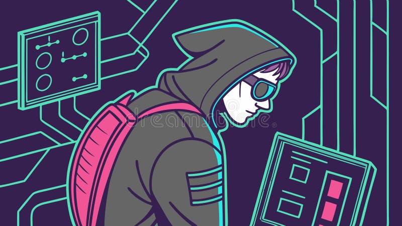 Hacker with Laptop, Cyber Security, Digital Threat and Online Safety ...