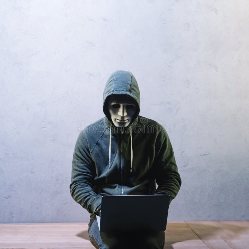 Hacker with Laptop. High Quality Photo Stock Photo - Image of computer ...