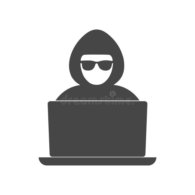 Hacker, Laptop Logo or Icon, Color Set with Long Shadow Stock Vector ... Hacker, Laptop Logo or Icon, Color Set with Long Shadow Stock Vector ...