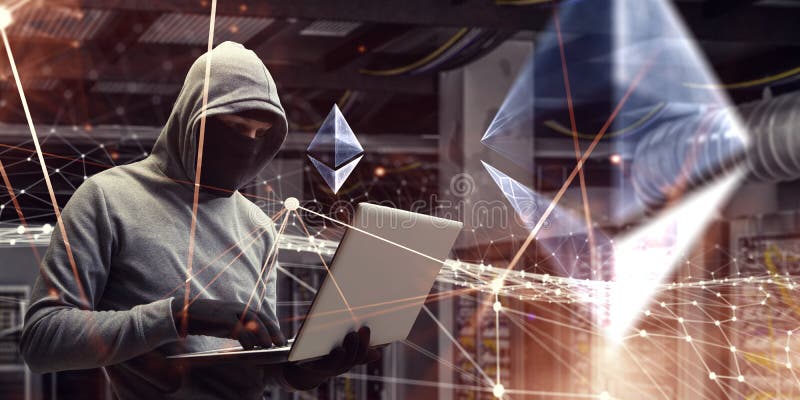 Hacker Hunting for Crypto Currency Editorial Stock Photo - Image of ...