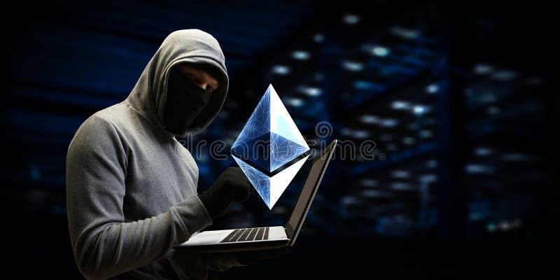 Hacker Hunting for Crypto Currency Editorial Image - Image of digital ...