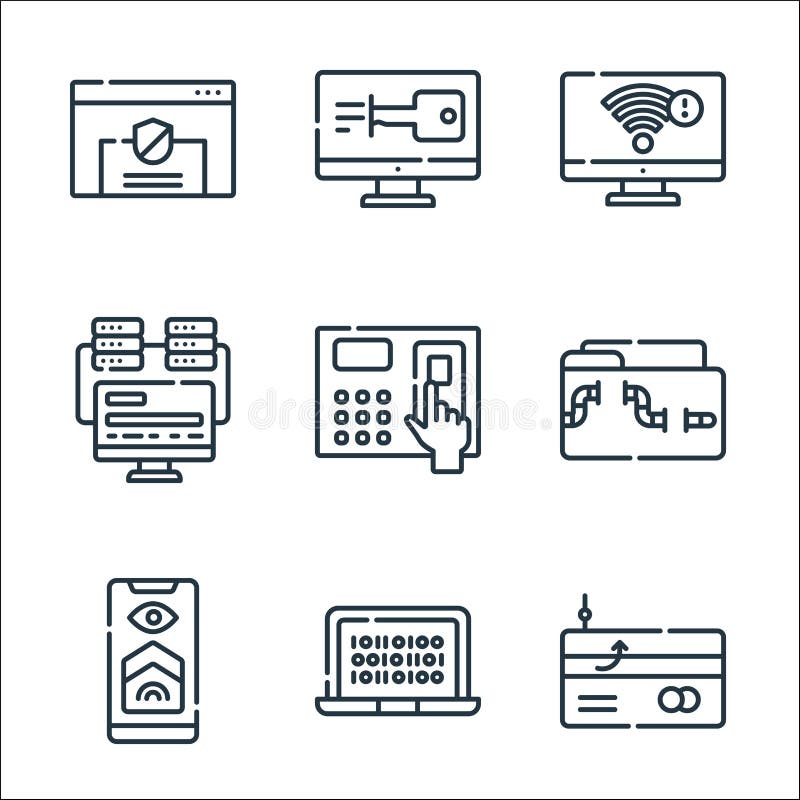 Hacker Line Icons Stock Illustrations – 3,134 Hacker Line Icons Stock ...