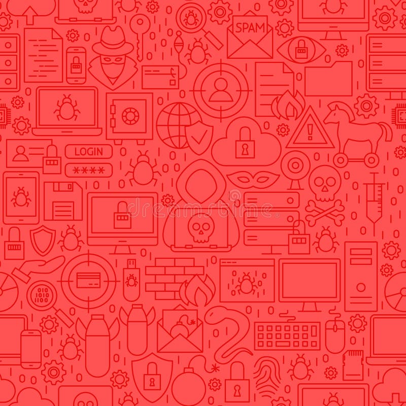 Hacker Line Tile Pattern stock vector. Illustration of pattern - 98626064