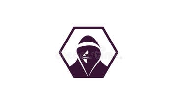Hacker Logo Design - Cyber Security Hacker - Anonymous Hacker Logo Template Editorial Stock ...