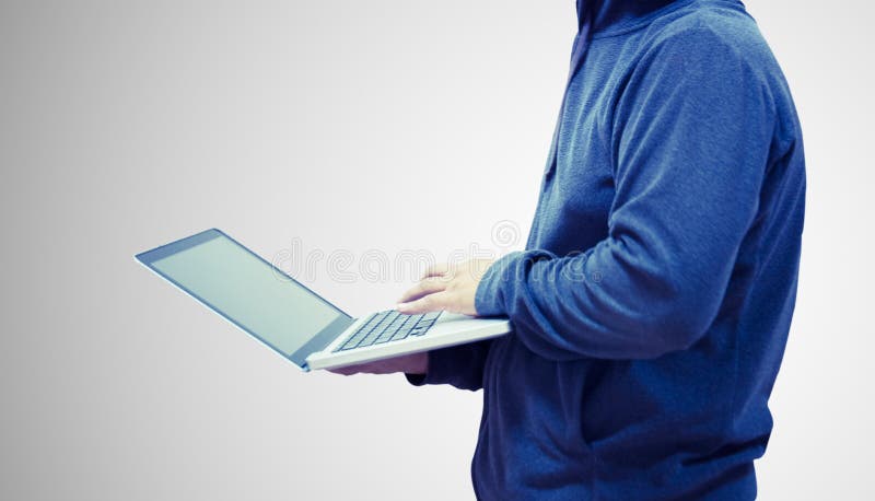 Hacker man stock photo. Image of hidden, computer, hacker - 86566136