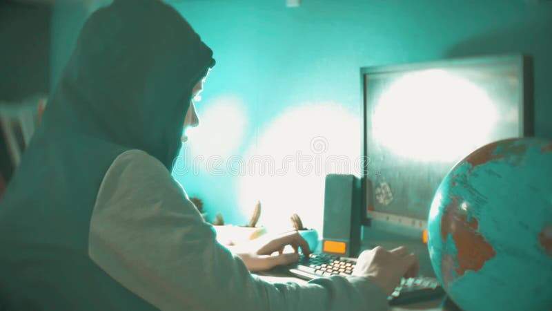 Orange Hacker Digital Text Motion Graphic Background Stock Footage - Video of data, network ...