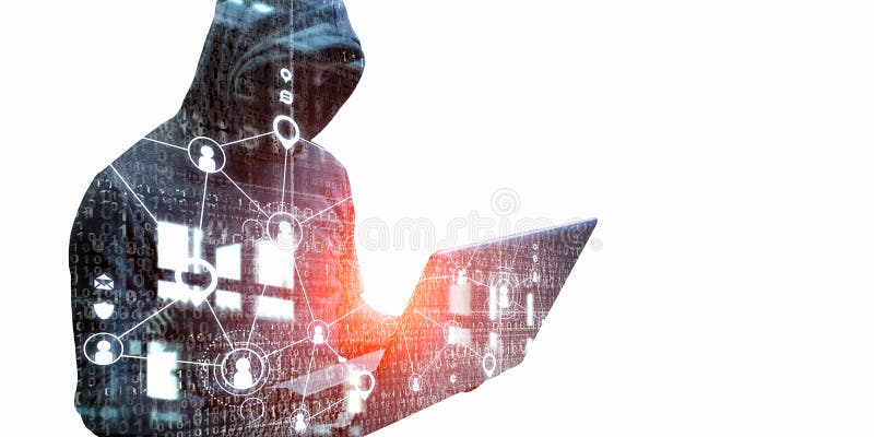 Hacker Man Steal Information Stock Photo - Image of cyber, danger ...