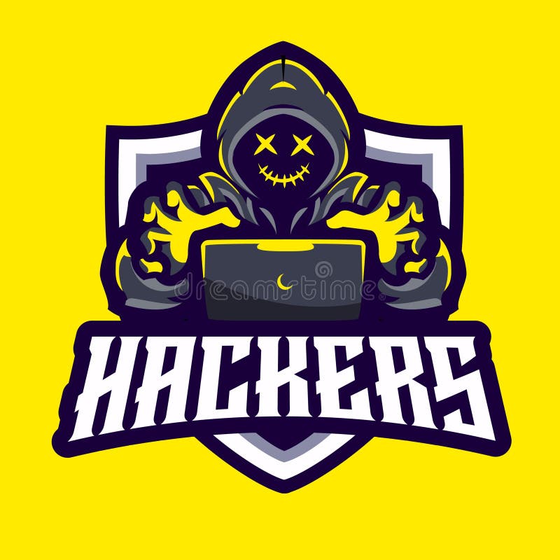 Hacker Mascot for Sports and Esports Logo Stock Vector - Illustration ...