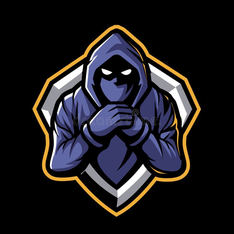 Hacker Mascot for Sports and Esports Logo Stock Vector - Illustration ...