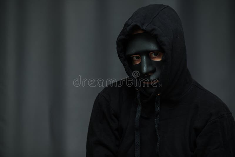 Hacker in Mask,cybersecurity,network Protection from Hacking Stock ...