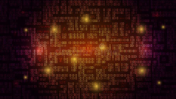 Hacker Matrix. Spy Binary Code. Cybercrime in Cyberspace. Computer Data ...