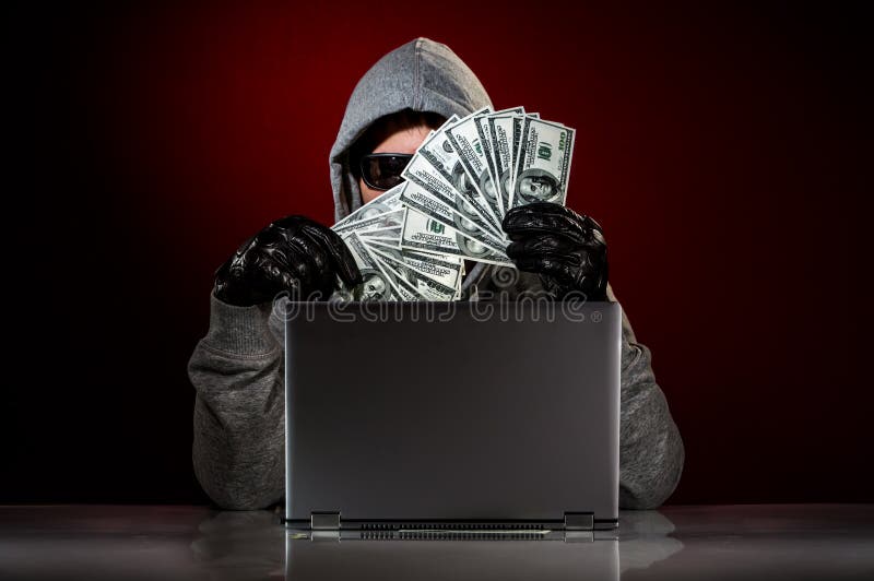 Hacker and money stock image. Image of computer, network - 31239583