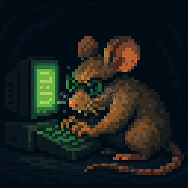 Pixel Art Rat Stock Illustrations – 134 Pixel Art Rat Stock ...