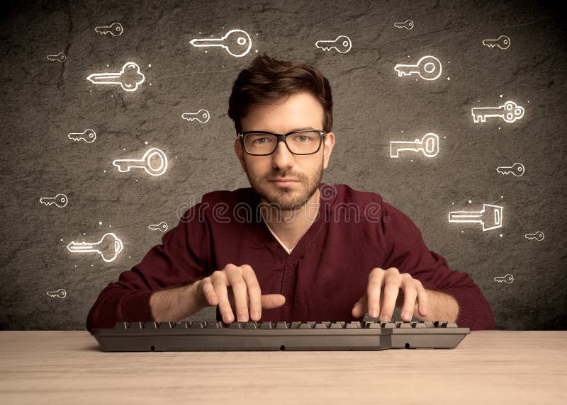 Hacking and login concept stock image. Image of digital - 161065275